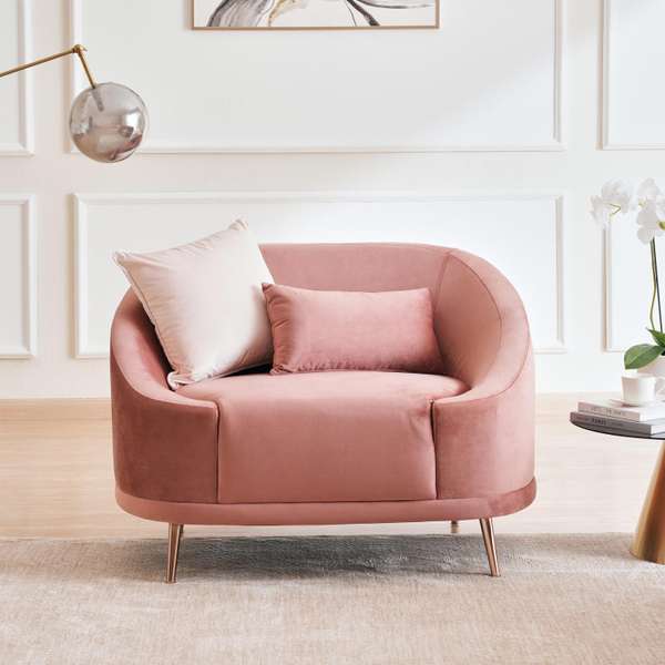 Blush pink cuddle chair store